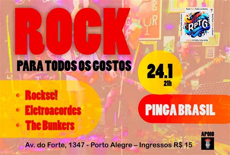 Rock Para Todos Os Gostos Abre 2025 Com The Bunkers Eletroacordes E Rockse No Pinga Brasil