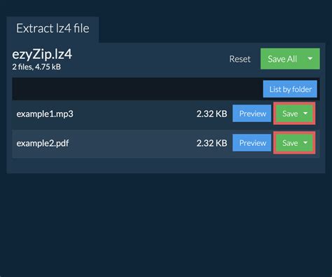 extract lz4 files online no registration required ezyzip