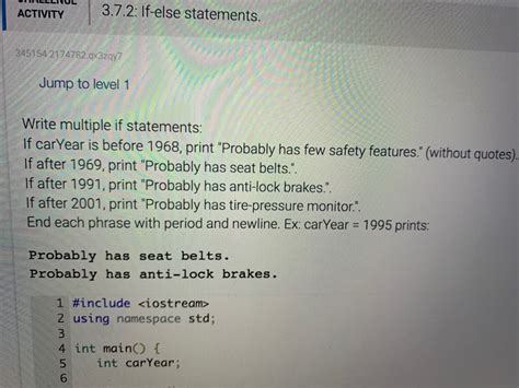 Answered Write Multiple If Statements If Bartleby
