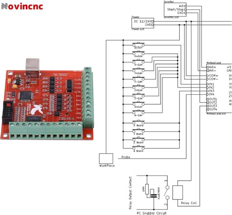 برد کنترلر Cnc چهار محور Usb Mach3 با خروجی ۱۰۰khz فروشگاه نوین سی ان سی