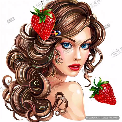 Ai创作图漫画草莓美女 手绘草莓女孩 蓝莓插画美女 手绘站在草莓前的女孩 卡通手绘草莓女孩 卡通草莓女孩 手绘草莓上的小女孩 草莓女士图案印花 草莓卡通女孩 可爱女孩草莓 草莓女孩包装插画