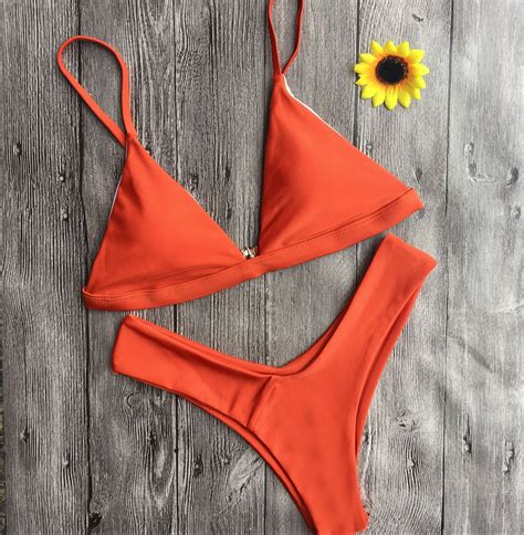 Uk Women Push Up Padded Bra Bikini Set Swimsuit Triangle Swimwear Bathing Suit Ebay