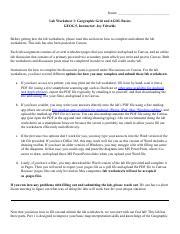 LabWorksheet 1 Pdf Name Lab Worksheet 1 Geographic Grid And AGOL Basics GEOG 5 Instructor