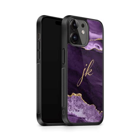 Purple Agate Iphone 12 Case Personalised Iphone 12 Case