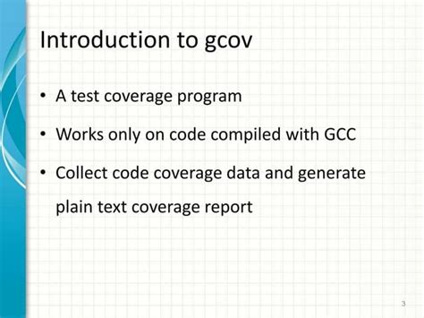 Using Gcov And Lcov Pptx Computing Technology And Computing