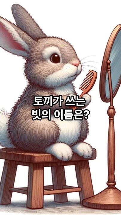 토끼가 쓰는 빗의 이름은 재미있는이야기 아재개그 난센스퀴즈 Youtube
