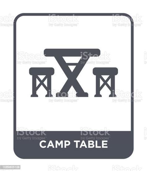 흰색 배경에 캠프 테이블 아이콘 벡터 캠프 테이블 유행 가득 캠핑 컬렉션에서 아이콘 의자에 대한 스톡 벡터 아트 및 기타 이미지 의자 일러스트레이션 캠프 파이어
