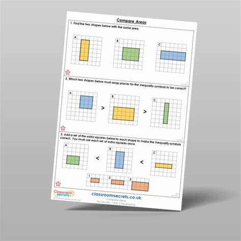 Year 4 Compare Areas Homework Resource Classroom Secrets