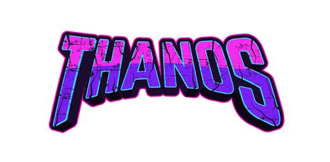 Thanos Font Cool Superhero Design Collection