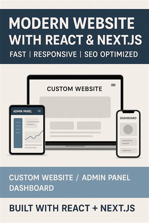 Create Full Stack Websites Or Dashboards With React And Next Js By Technocloudsolu Fiverr