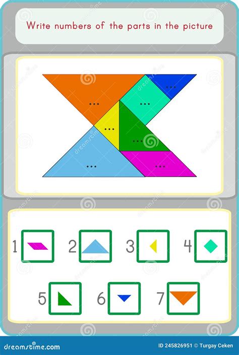Matching Pieces In A Tangram Cartoon Vector Cartoondealer