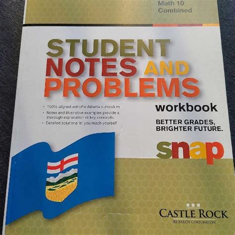 Best New Math 10 Snap Student Workbook For Sale In Cochrane Alberta