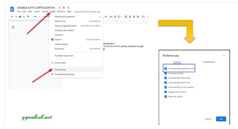 How To Turn Off Auto Capitalization On Google Docs With Examples
