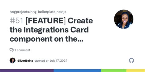 [feature] create the integrations card component on the integrations page admin dashboard