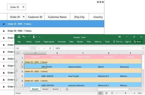 Export To Excel In Uwp Datagrid Control Syncfusion