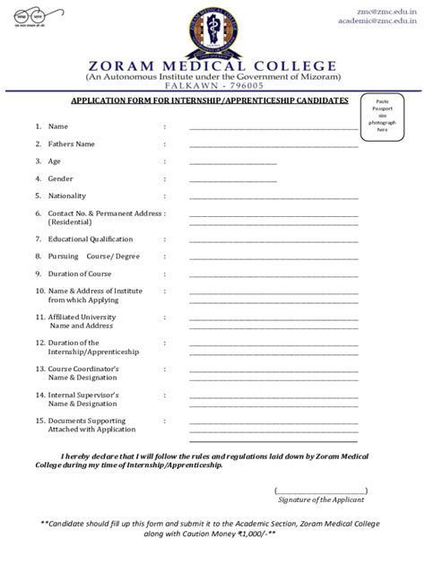 Fillable Online Summer Apprenticeship Application Form Template Fax Email Print Pdffiller