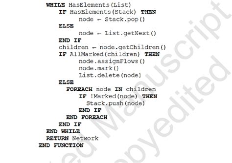 Optimal Flow Distribution Pseudo Code Download Scientific Diagram
