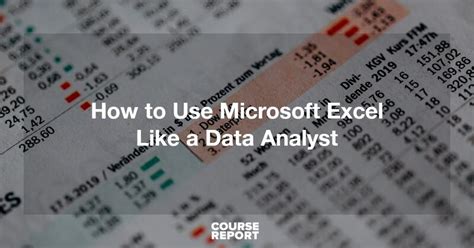 Stephanie Jones On Linkedin How To Use Microsoft Excel Like A Data Analyst