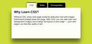 CSS Animated Tabs