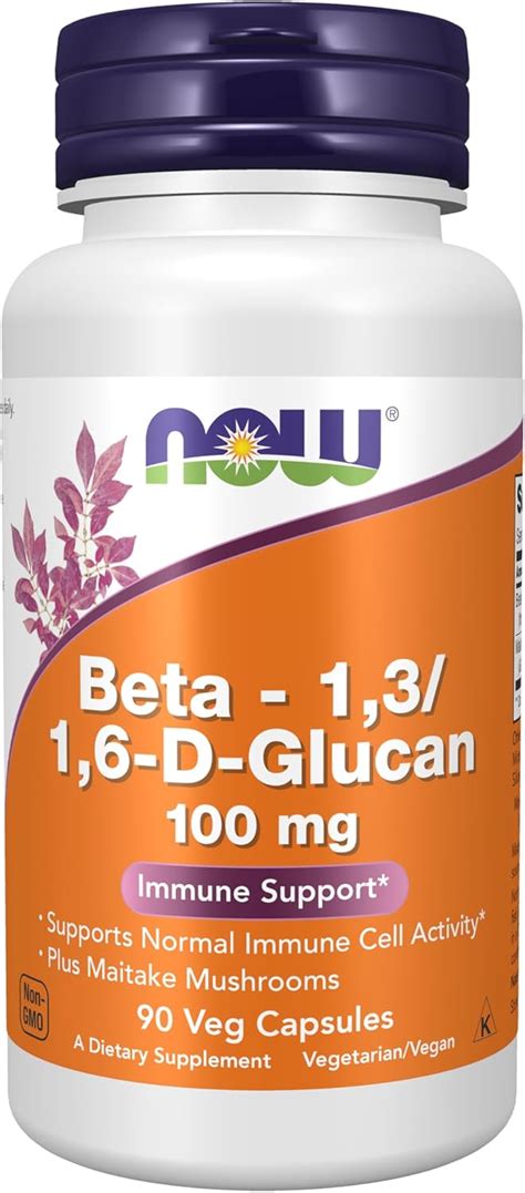 Now Foods Supplements Beta 1316 D Glucan 100 Mg With