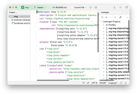 Cursive Working With Leiningen