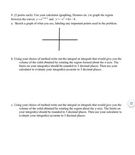 Solved 7 7 Points Each The Graphs Below Are Y Gx