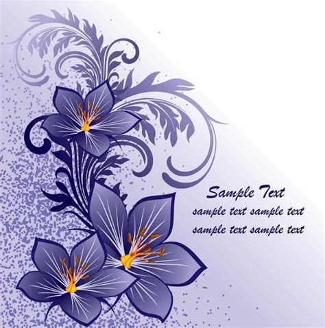 꽃 배경 벡터 Ai Eps Uidownload