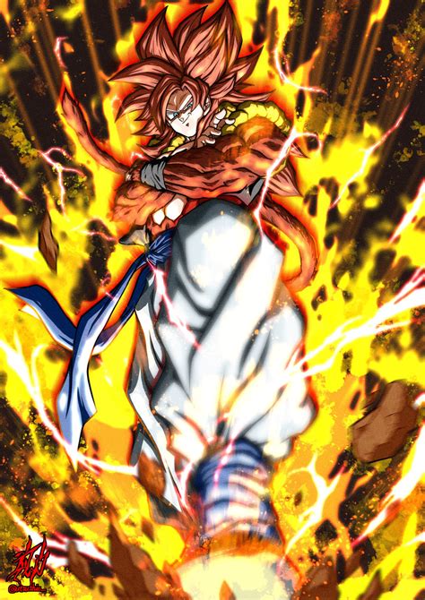Gogeta Dragon Ball And 1 More Drawn By Liedein Danbooru