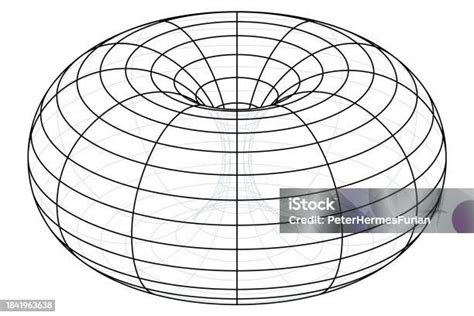 링 토러스의 와이어 프레임 때로는 도넛 또는 도넛이라고도 함 원환체에 대한 스톡 벡터 아트 및 기타 이미지 원환체 3차원 형태 와이어 프레임 모델 Istock