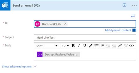 send an email with line breaks from sharepoint list