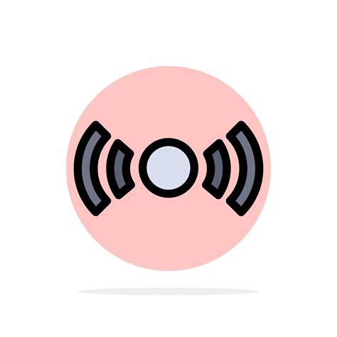 Basic Essential Signal Ui Ux Abstract Circle Background Flat Color Icon 15917705 Vector Art At