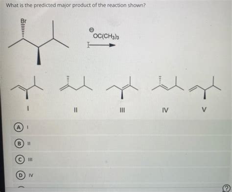 Solved Predict The Expected Major Products Of The Following