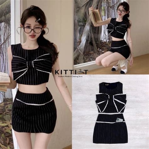 Kitti T Kt 68 Set2 ชิ้น เสื้อ กระโปรง สอบถามสต๊อกก่อนกดสั่งน๊า