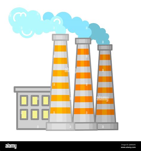 Biomass Energy Power Plant Eco Green Energy Concept Vector Illustration In Flat Style Stock