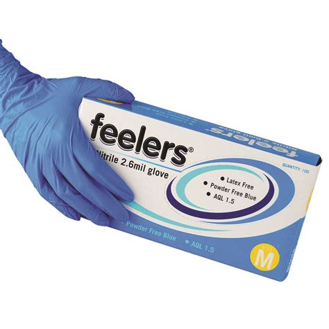 Blue Nitrile First Aid Gloves Box Of 100