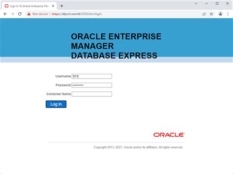 Centos Stream 8 Oracle Database 21c Create Database Server World