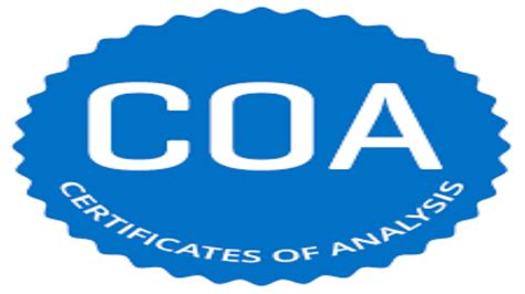 Certificate Of Analysis Coa