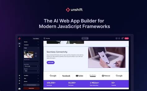 Unshift Ai A Web App Generator For Javascript Frameworks Like Nextjs Steemhunt