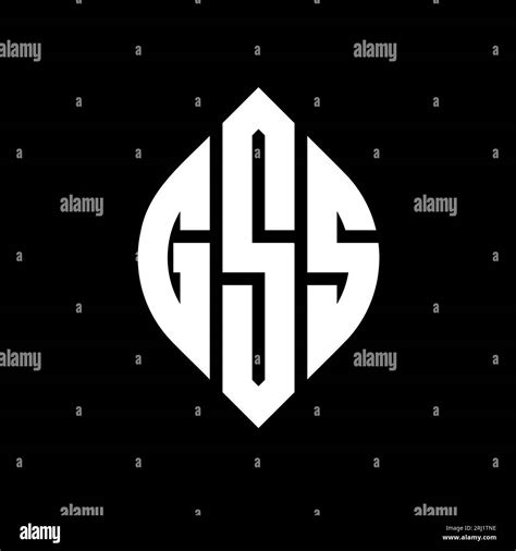 Gss Circle Letter Logo Design With Circle And Ellipse Shape Gss