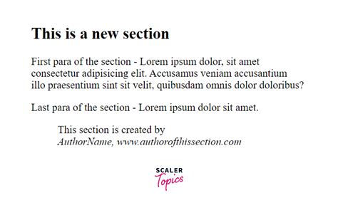 Tag In HTML Scaler Topics