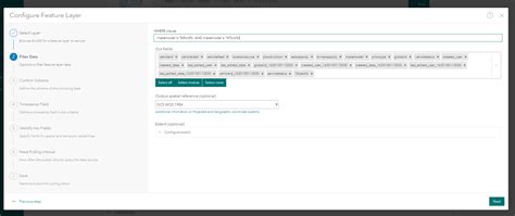 solved filtering feed using where clause not working esri community