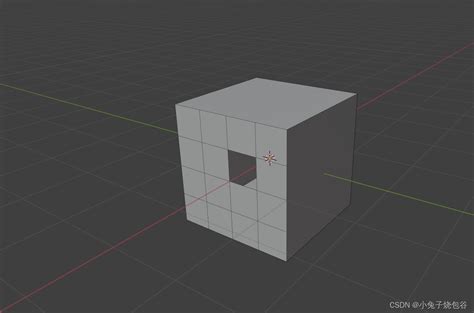 blender教程（基础） 面的细分与删除、挤出选区 07 blender细分 csdn博客
