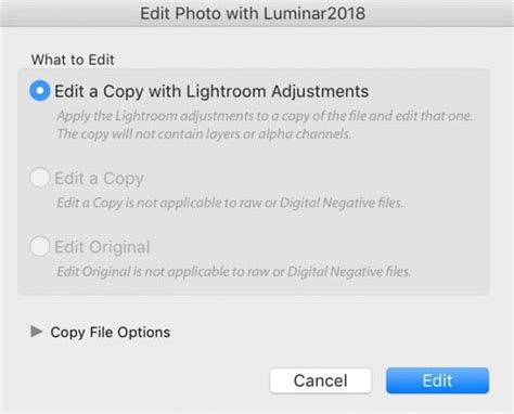 How To Correctly Open Raw Files In Luminar From Lightroom Classic