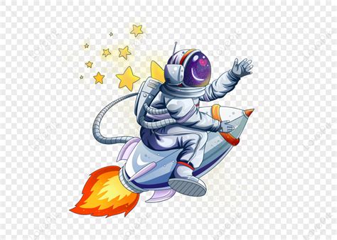 우주 비행사 로켓 스파크 공상 과학 만화 행성 Png 일러스트 무료 다운로드 Lovepik