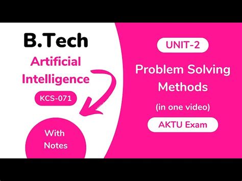 Understanding Problem Solving Methods In Artificial Intelligence A