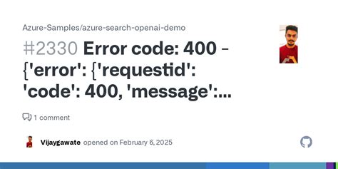 Error Code 400 Error Requestid Code 400 Message