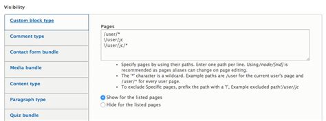 Block Exclude Pages Drupal Org