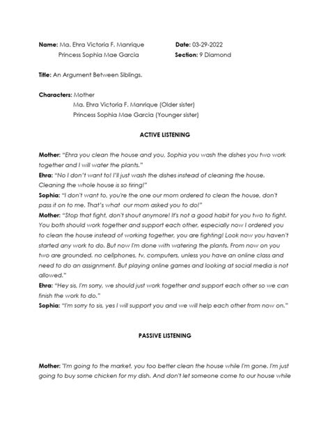 Dialogue Argument Pdf