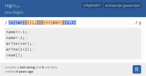 regex101 java regex
