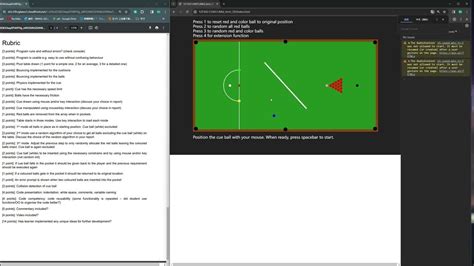 Snooker Table Created Using P5js And Matterjs Youtube